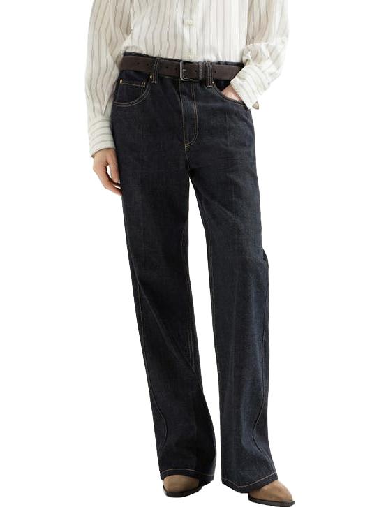BRUNELLO CUCINELLI BRUNELLO CUCINELLI Contemporary Monili Embellished Denim Trousers